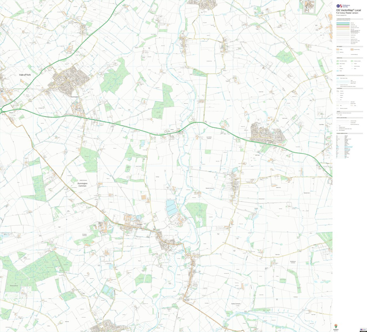Pocklington Provincial Ward 1 (1:10,000) Map by UK Topographic Maps ...