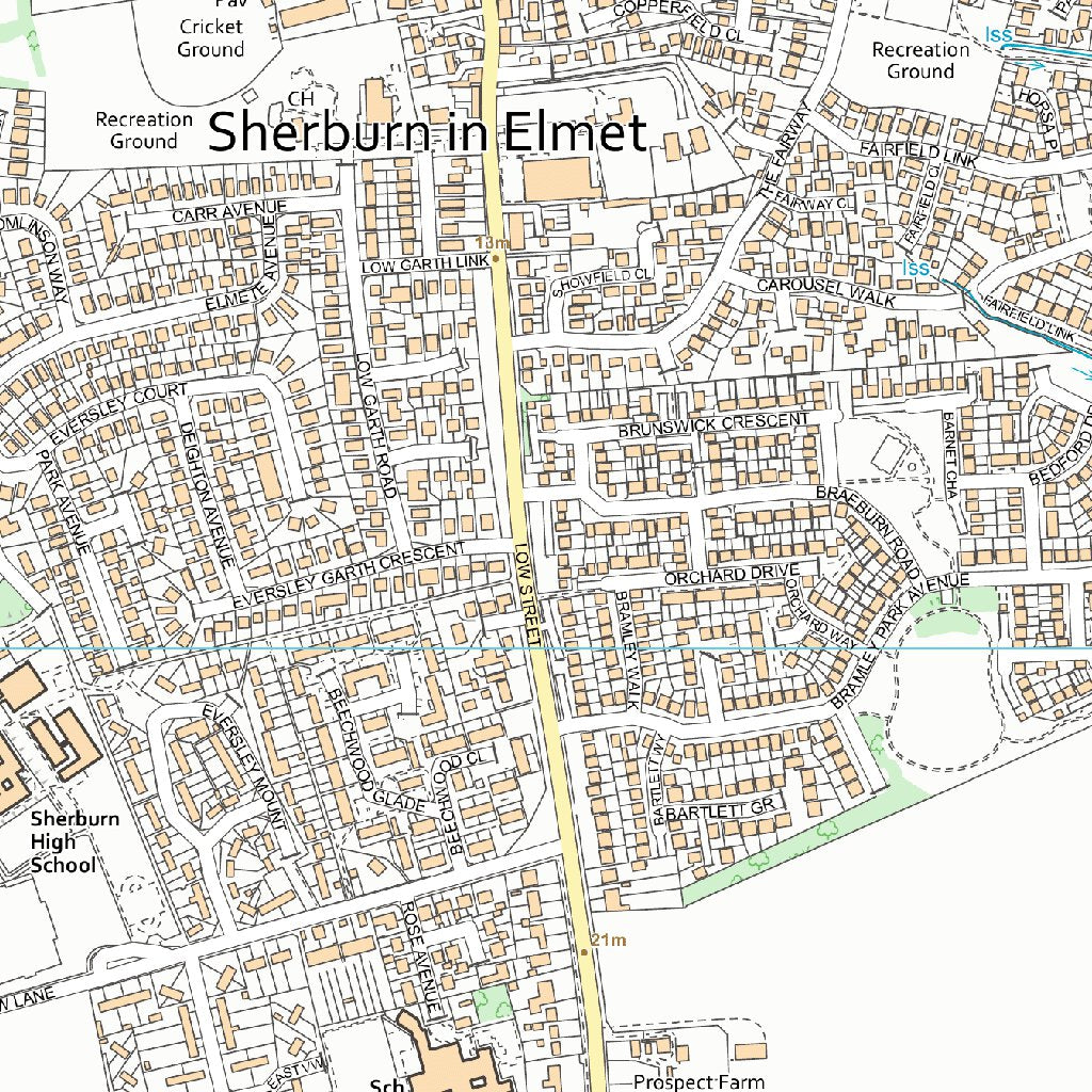 Airedale and Ferry Fryston Ward 1 (1:10,000) Map by UK Topographic Maps ...