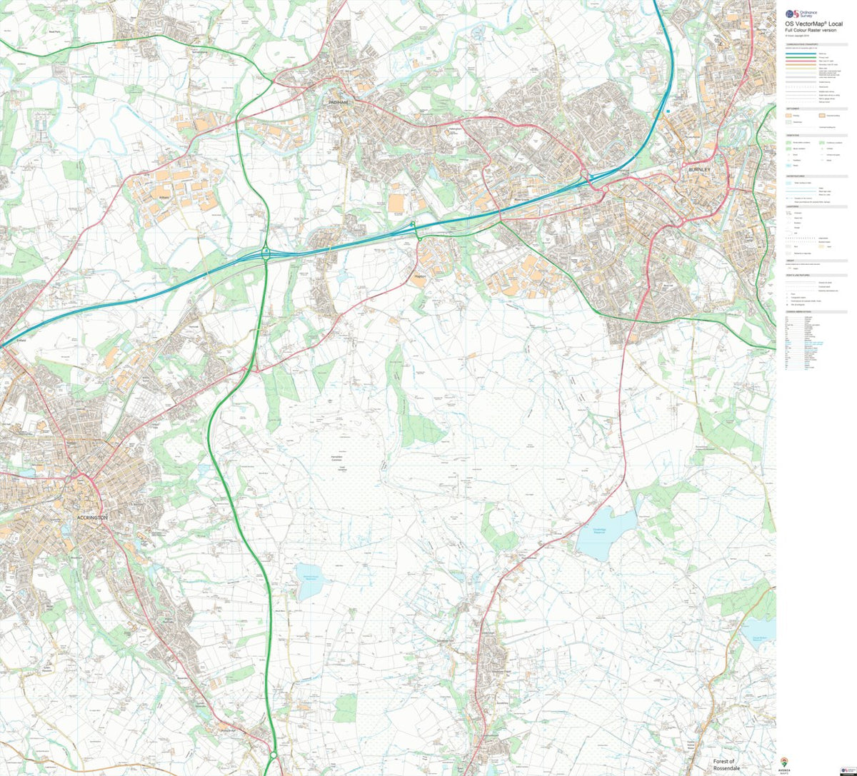 Hapton with Park Ward 1 (1:10,000) Map by UK Topographic Maps | Avenza Maps