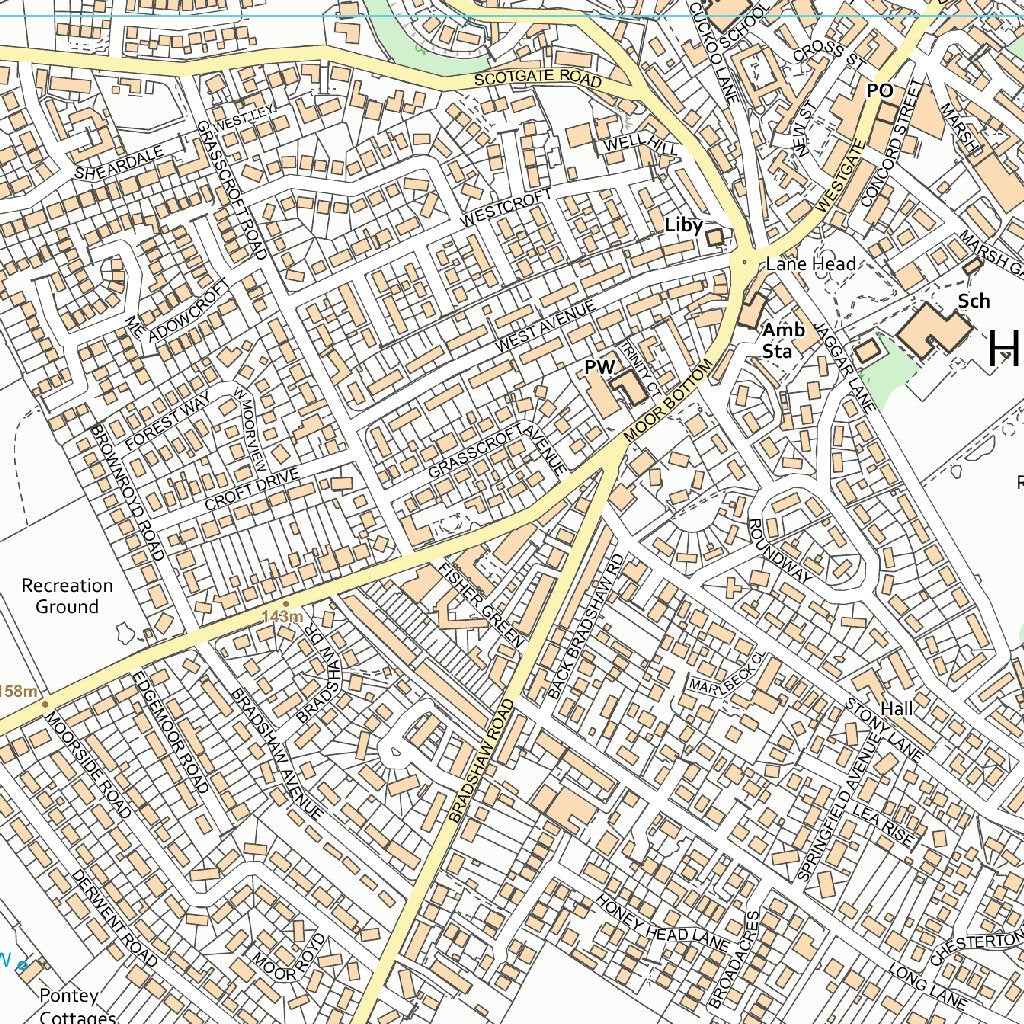 Holme Valley South Ward 1 (1:10,000) Map by UK Topographic Maps ...