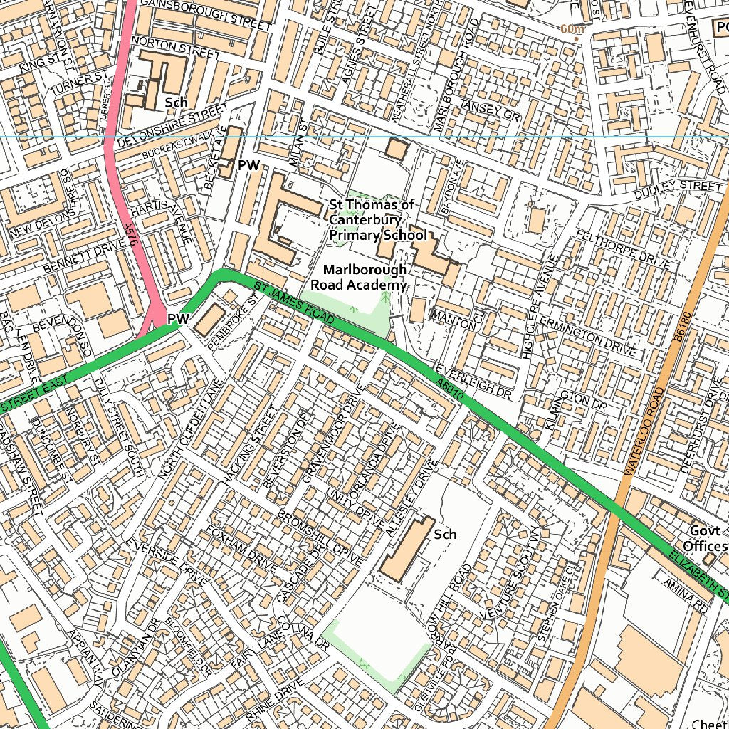 Gorse Hill & Cornbrook Ward 1 (1:10,000) Map by UK Topographic Maps ...
