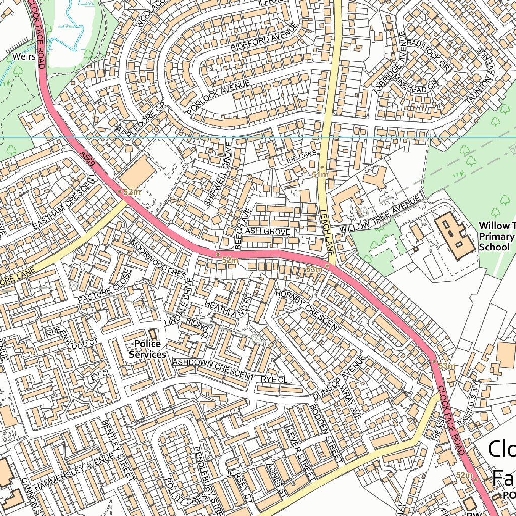 Bold & Lea Green Ward 1 (1:10,000) Map by UK Topographic Maps | Avenza Maps