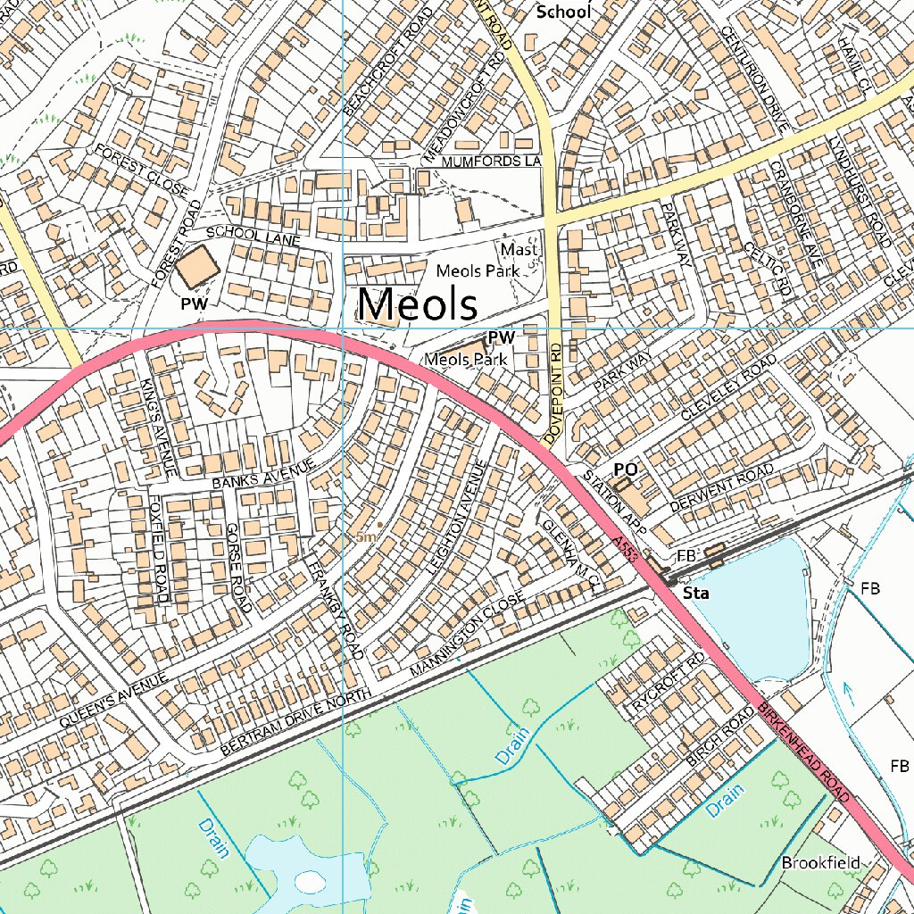 Hoylake and Meols Ward 1 (1:10,000) Map by UK Topographic Maps | Avenza ...