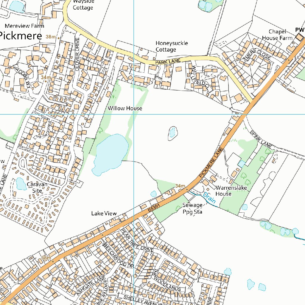 High Legh Ward 1 (1:10,000) Map by UK Topographic Maps | Avenza Maps