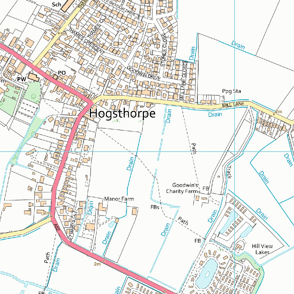 Willoughby with Sloothby Ward 1 (1:10,000) Map by UK Topographic Maps ...