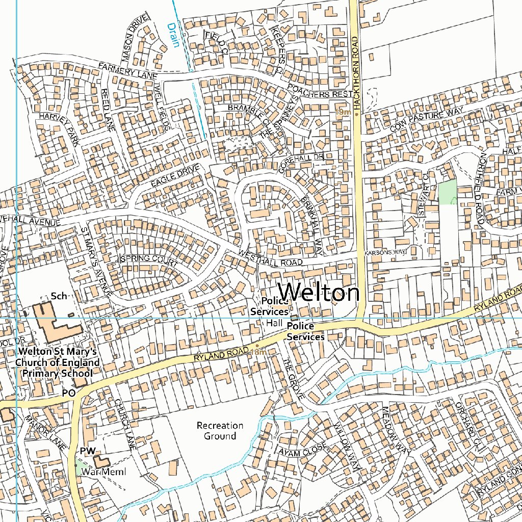 Dunholme and Welton Ward 1 (1:10,000) Map by UK Topographic Maps ...