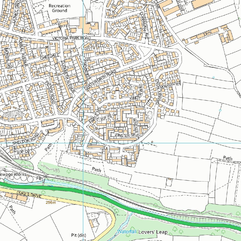 Hartington & Taddington Ward 1 (1:10,000) Map by UK Topographic Maps ...