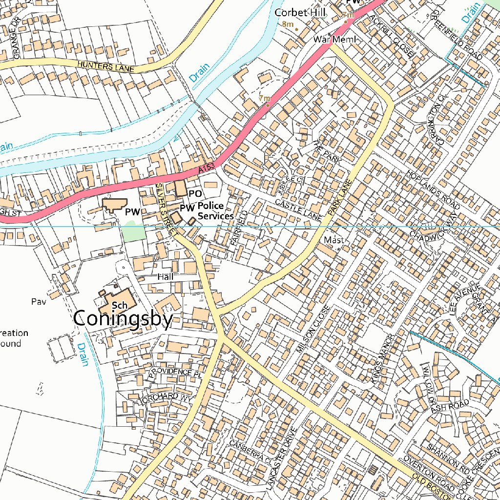 Billinghay Rural Ward 1 (1:10,000) Map by UK Topographic Maps | Avenza Maps