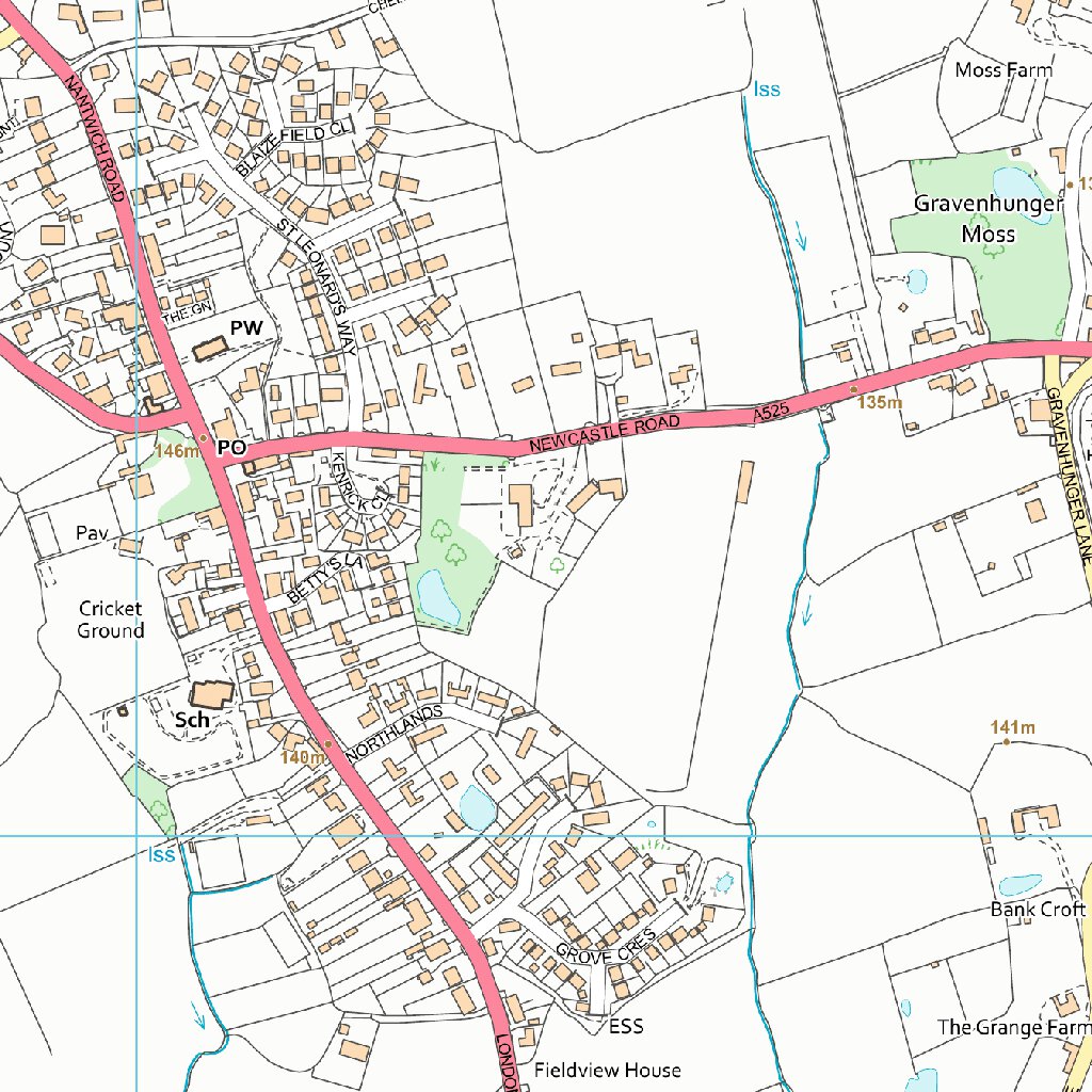 Loggerheads Ward 1 (1:10,000) Map by UK Topographic Maps | Avenza Maps