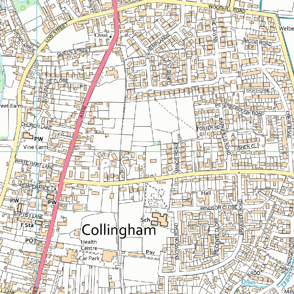 Collingham Ward 1 (1:10,000) Map by UK Topographic Maps | Avenza Maps