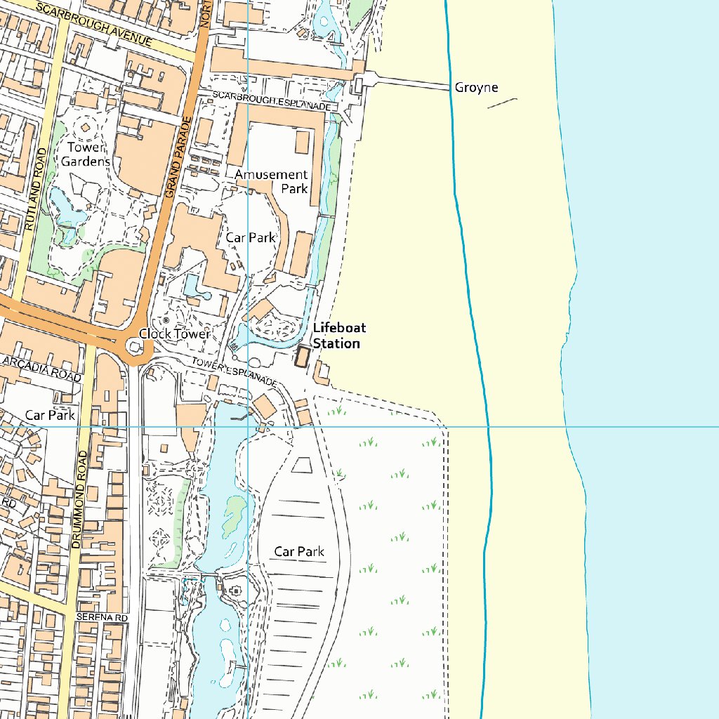 Scarbrough & Seacroft Ward 1 (1:10,000) Map by UK Topographic Maps ...