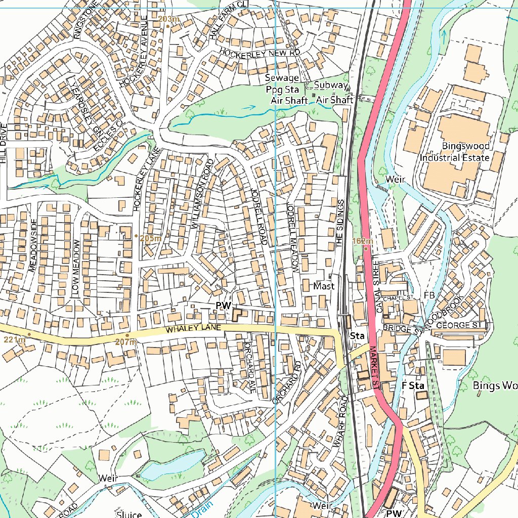 Poynton East and Pott Shrigley Ward 1 (1:10,000) Map by UK Topographic ...