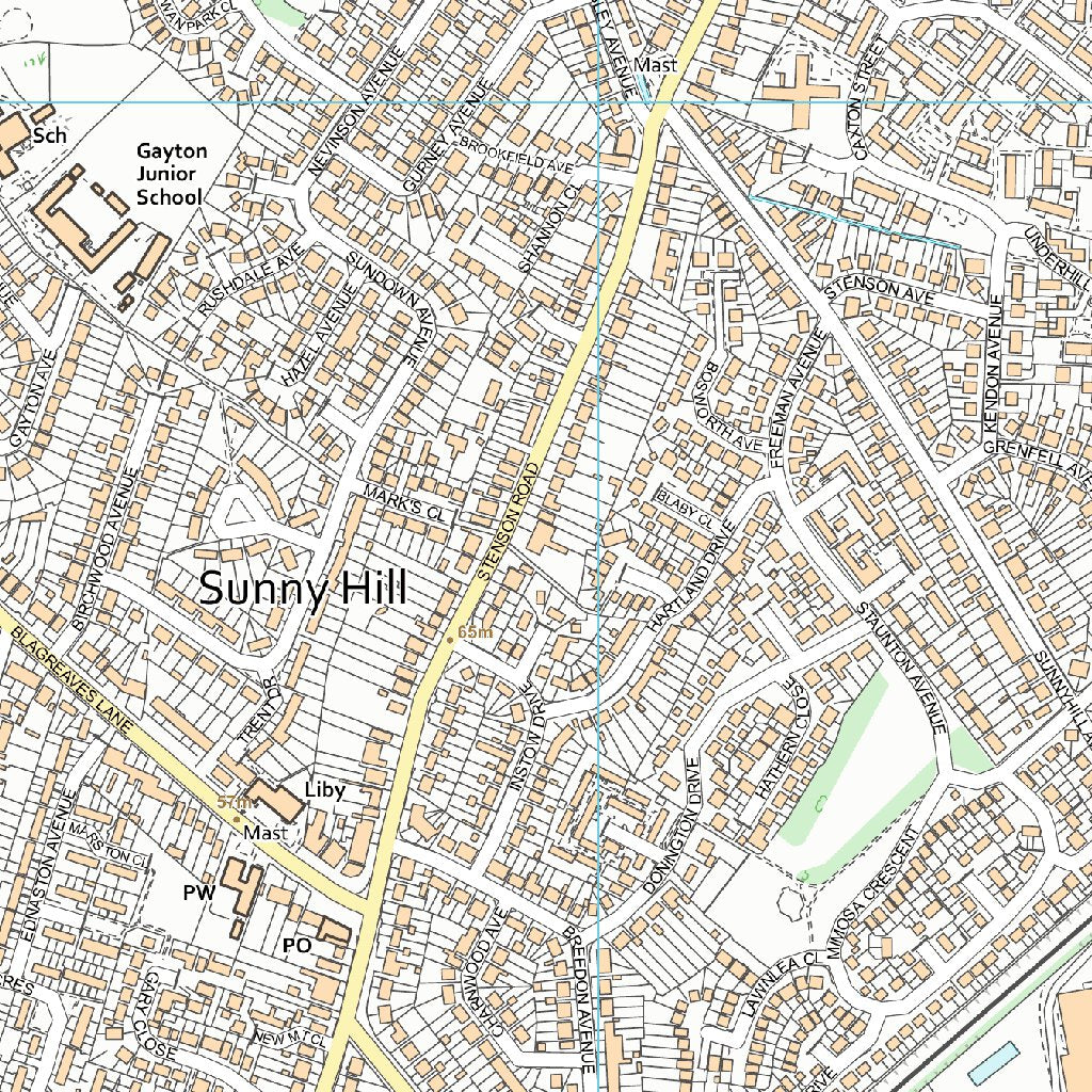 Etwall Ward 1 (1:10,000) Map by UK Topographic Maps | Avenza Maps