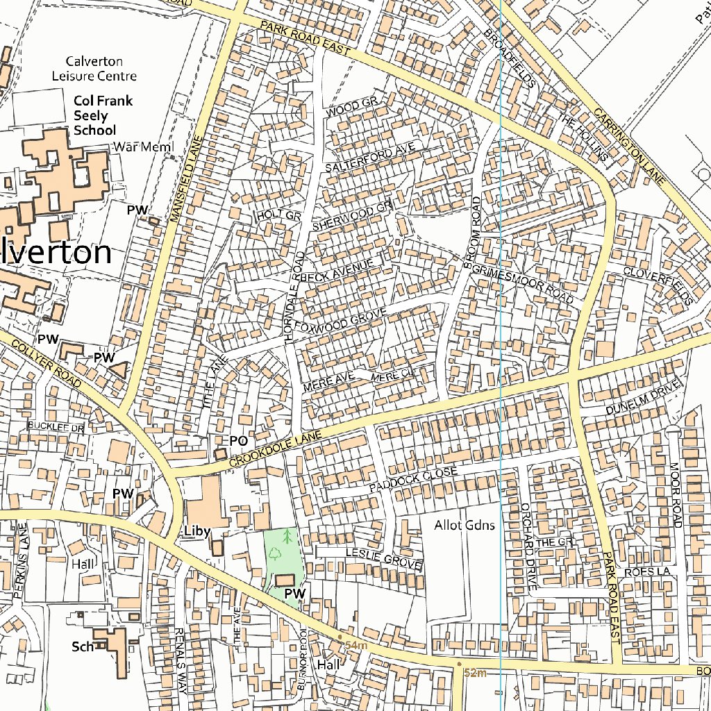 Calverton Ward 1 (1:10,000) Map by UK Topographic Maps | Avenza Maps