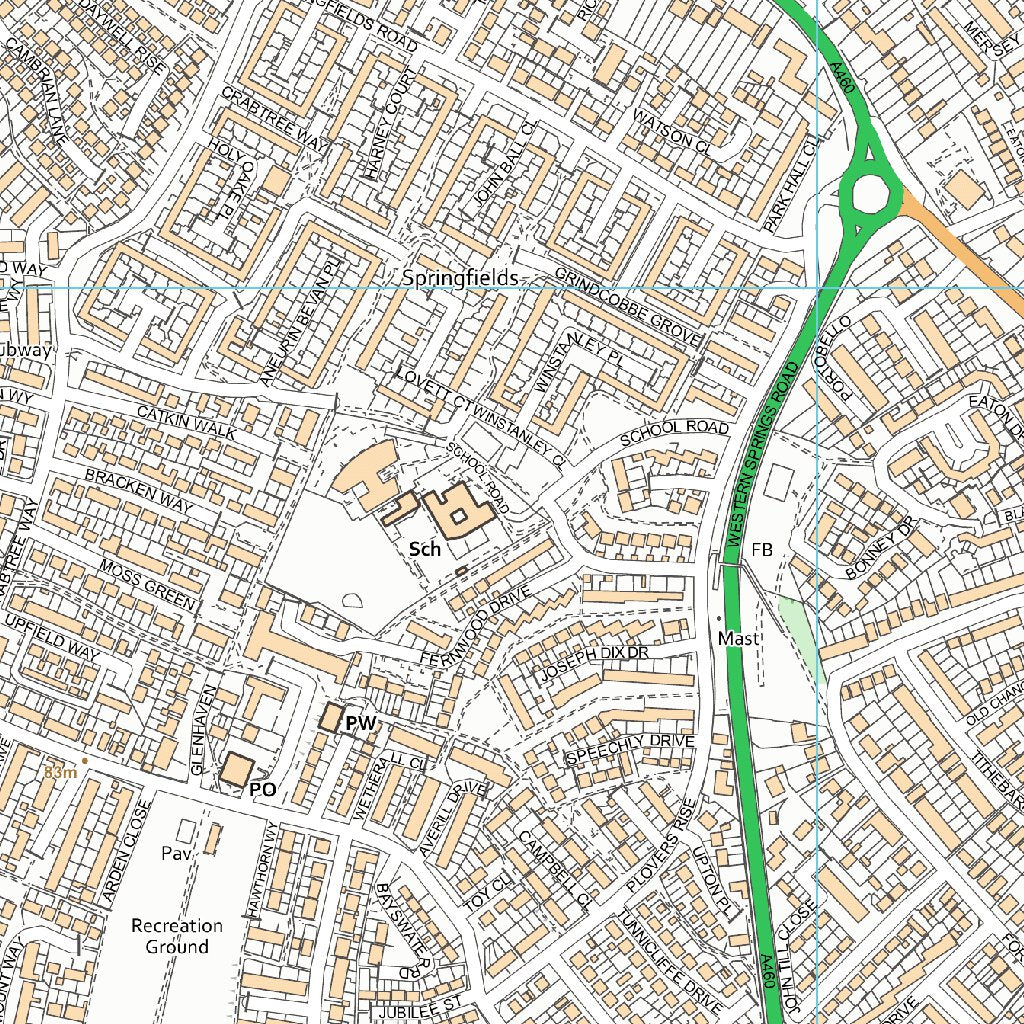 Haywood & Hixon Ward 1 (1:10,000) Map by UK Topographic Maps | Avenza Maps