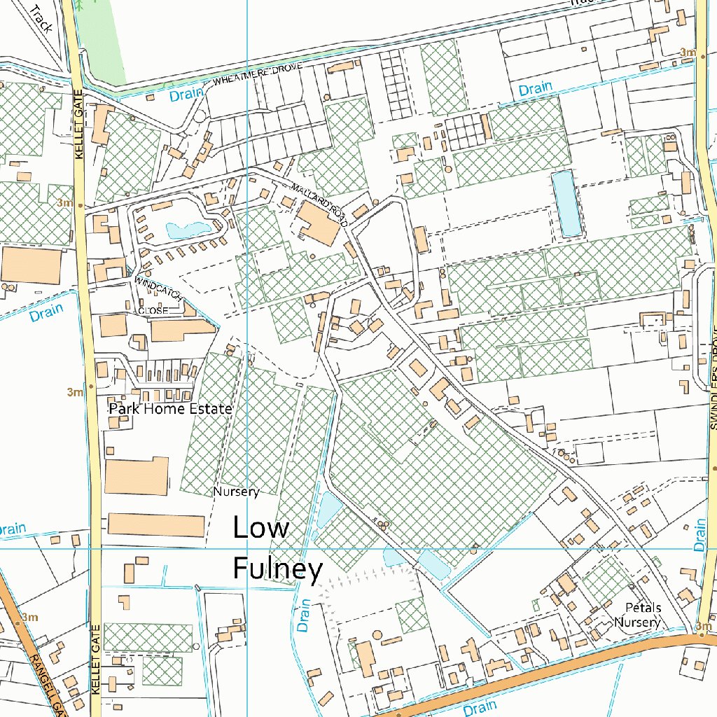 Moulton, Weston and Cowbit Ward 1 (1:10,000) Map by UK Topographic Maps ...