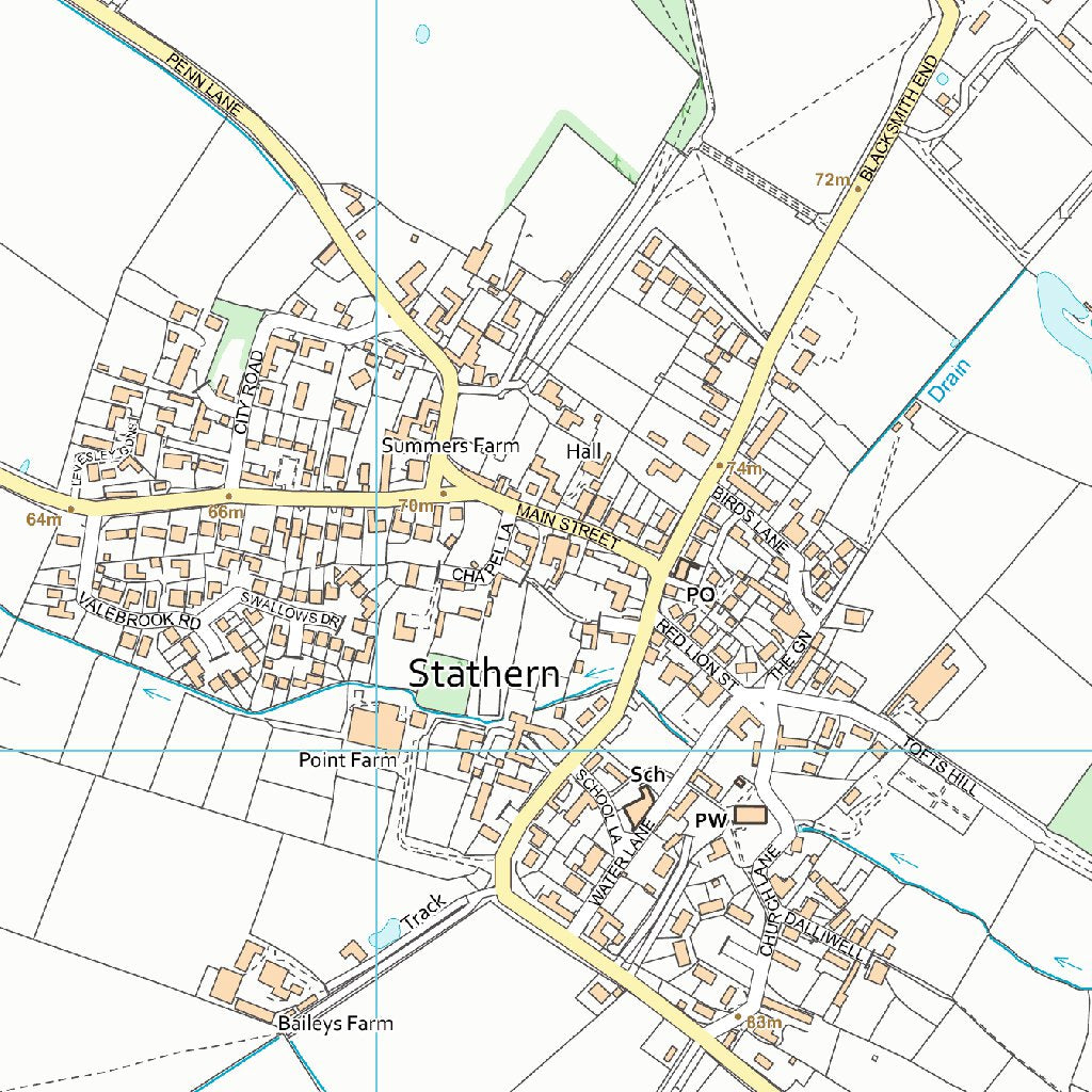 Croxton Kerrial Ward 1 (1:10,000) Map by UK Topographic Maps | Avenza Maps