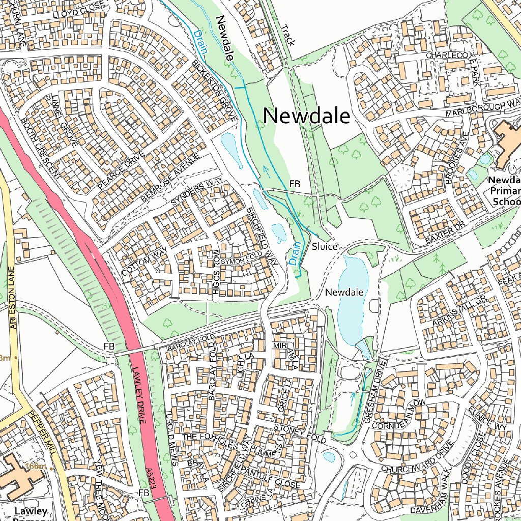 Muxton Ward 1 (1:10,000) Map by UK Topographic Maps | Avenza Maps