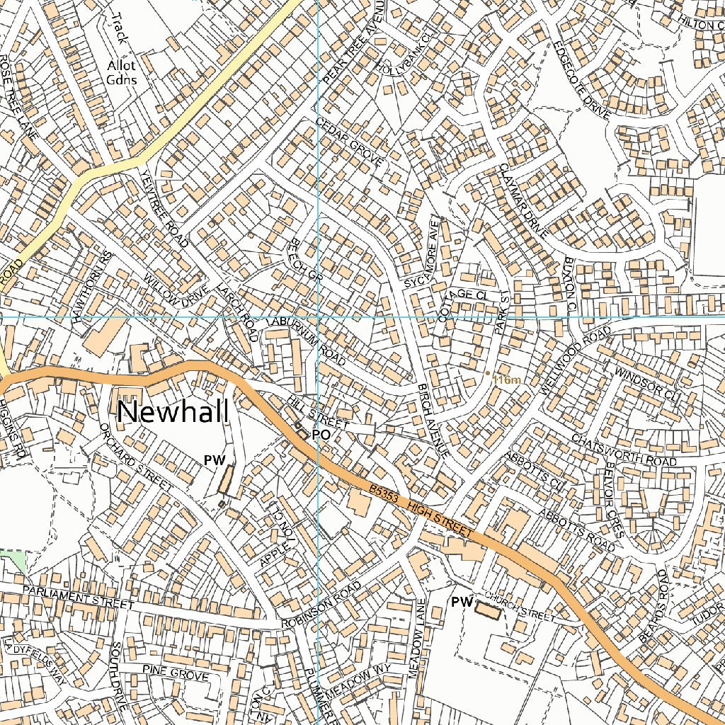 Repton Ward 1 (1:10,000) Map by UK Topographic Maps | Avenza Maps