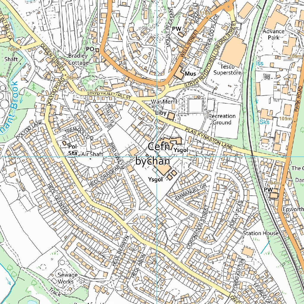 Wrecsam - Wrexham 3 (1:10,000) Map by UK Topographic Maps | Avenza Maps