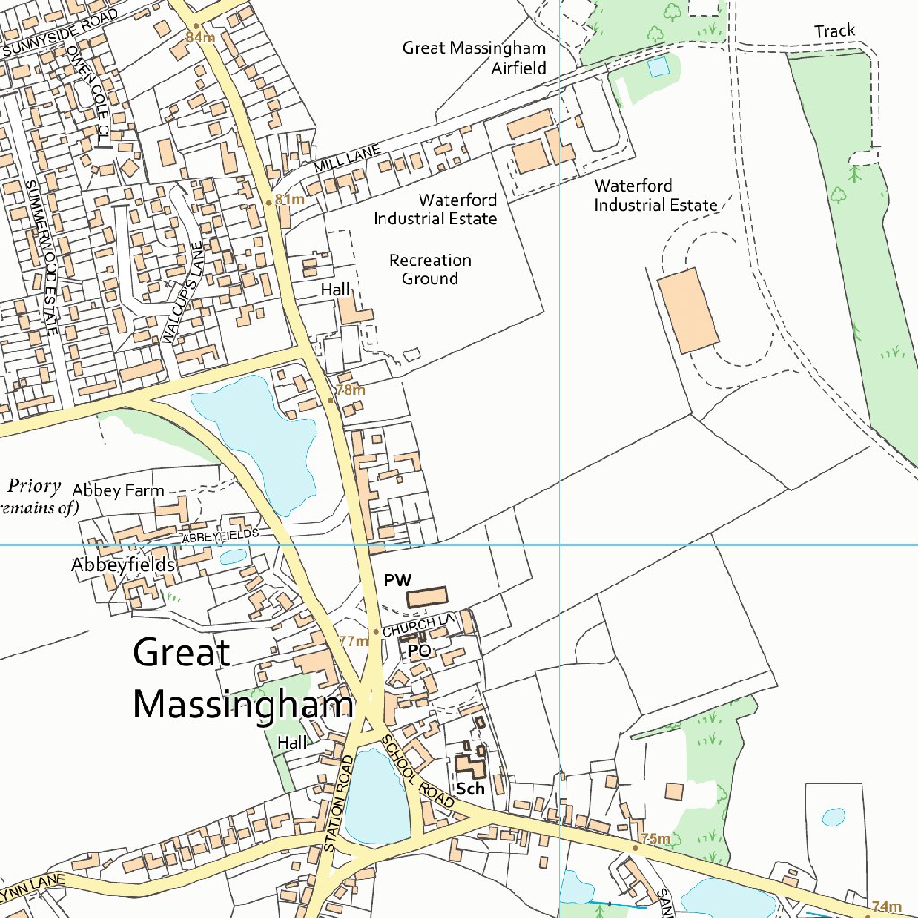 Massingham with Castle Acre Ward 1 (1:10,000) Map by UK Topographic ...