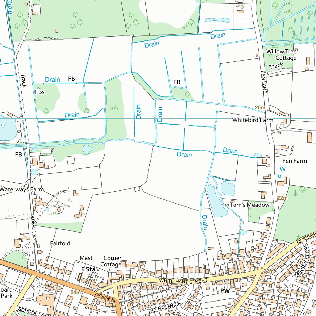 All Saints & Wayland Ward 1 (1:10,000) Map by UK Topographic Maps ...