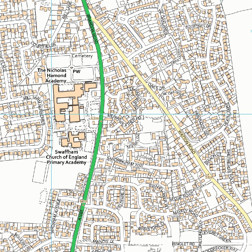 Nar Valley Ward 1 (1:10,000) Map by UK Topographic Maps | Avenza Maps