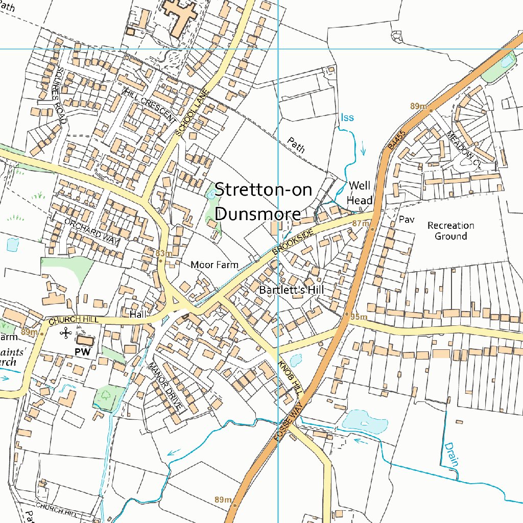 Dunsmore Ward 1 (1:10,000) Map by UK Topographic Maps | Avenza Maps