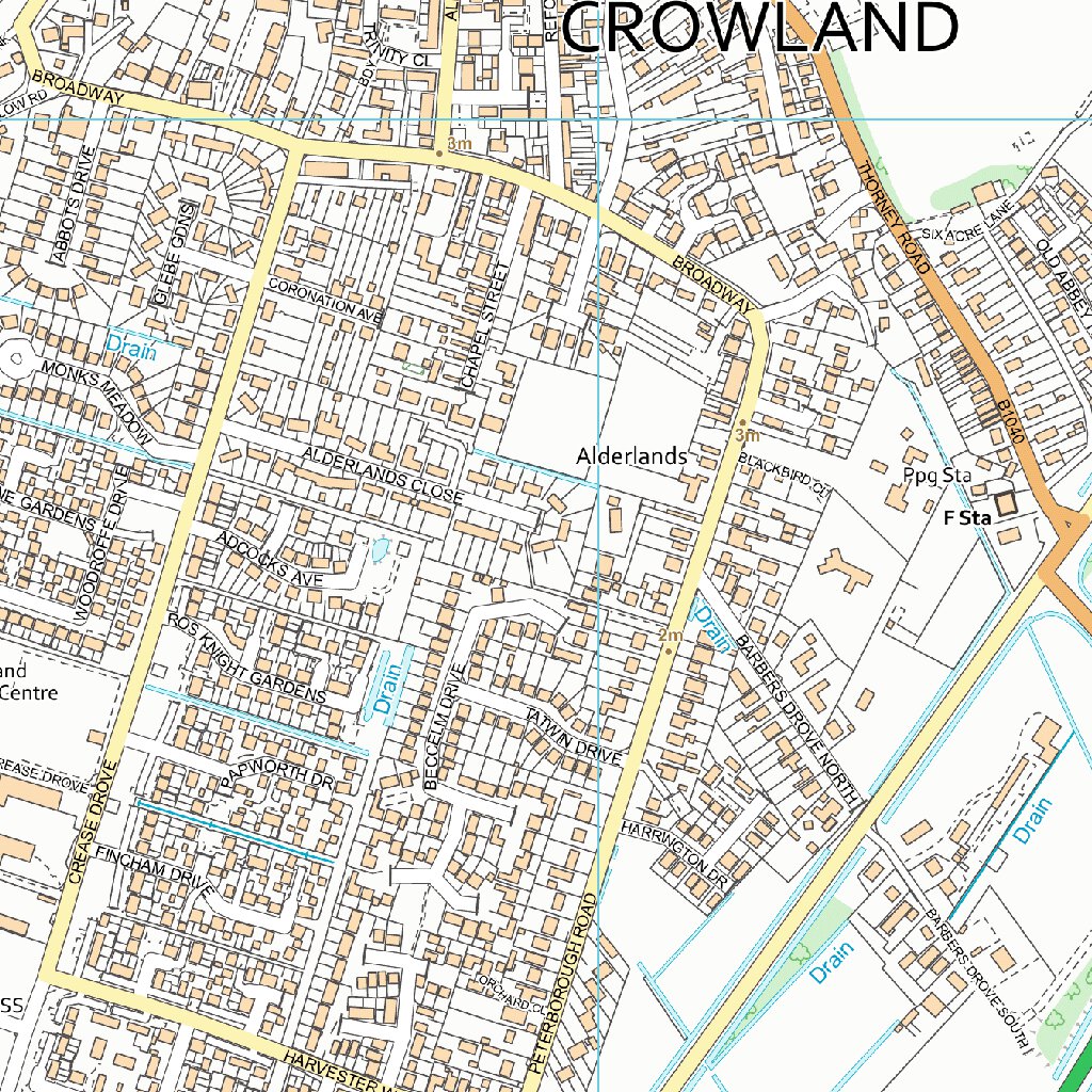 Deeping St. James Ward 1 (1:10,000) Map by UK Topographic Maps | Avenza ...