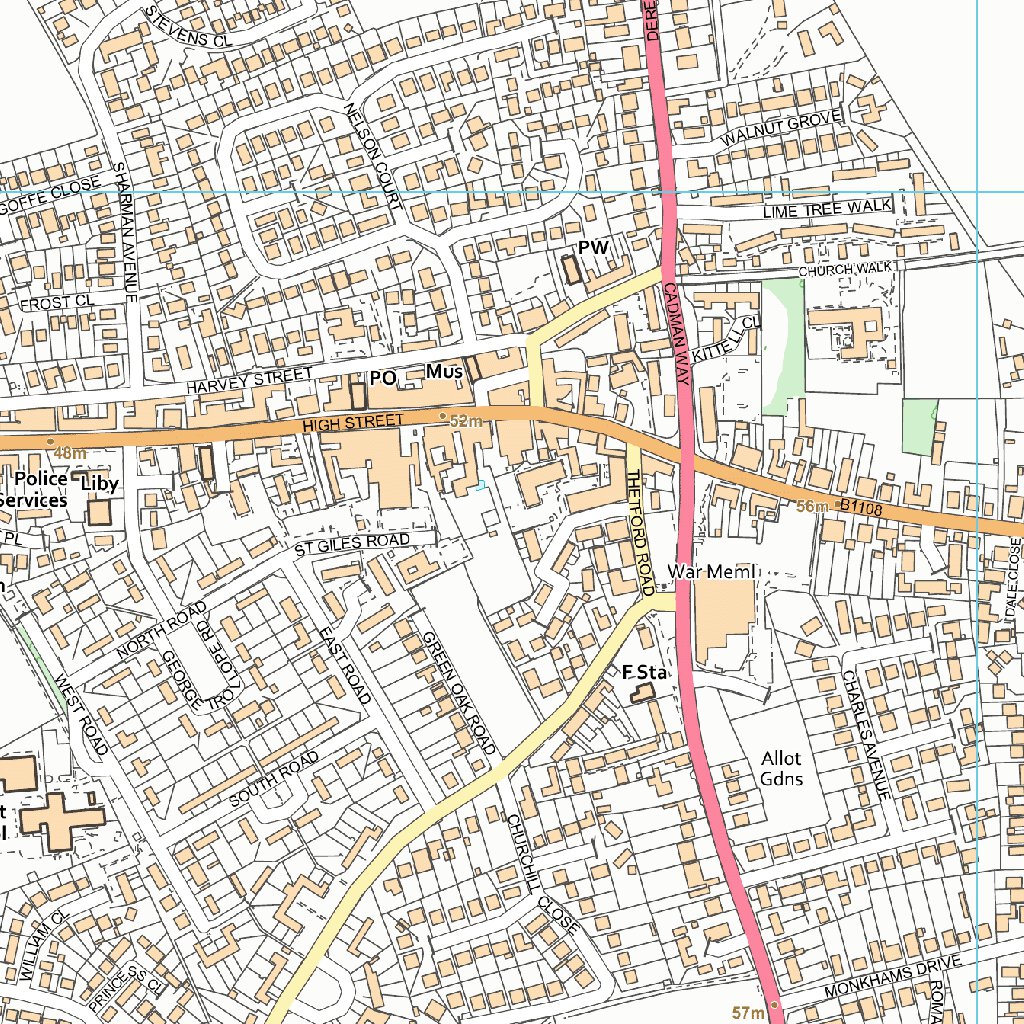 Ashill Ward 1 (1:10,000) Map by UK Topographic Maps | Avenza Maps