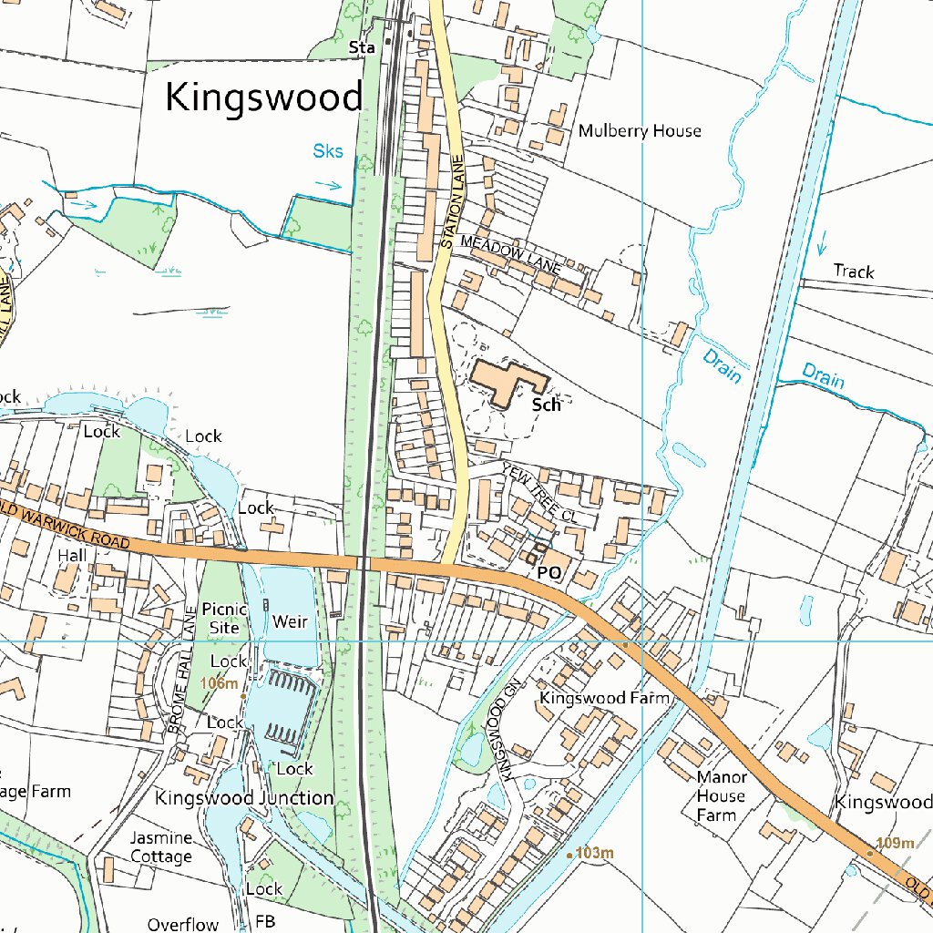 Kenilworth Abbey & Arden Ward 1 (1:10,000) Map by UK Topographic Maps ...