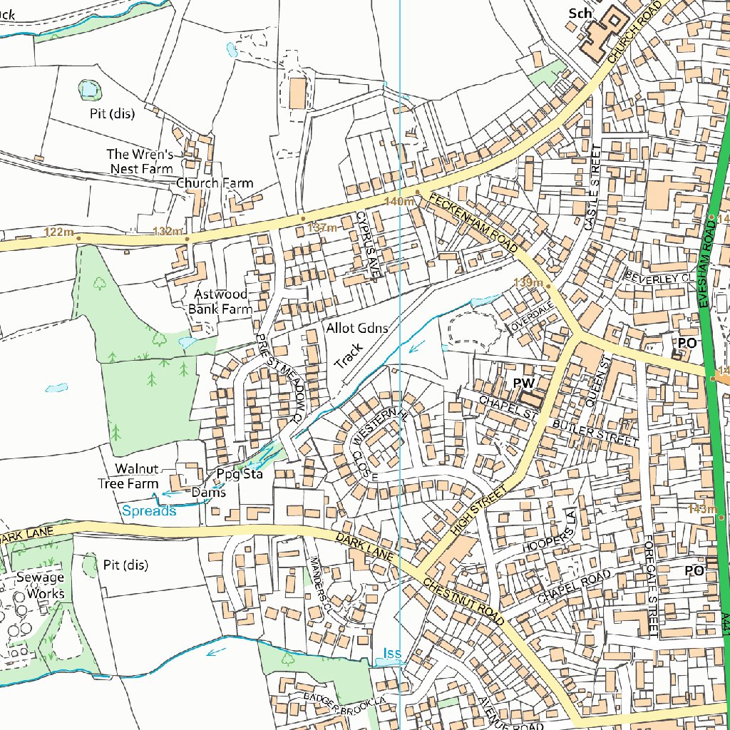 Inkberrow Ward 1 (1:10,000) Map by UK Topographic Maps | Avenza Maps