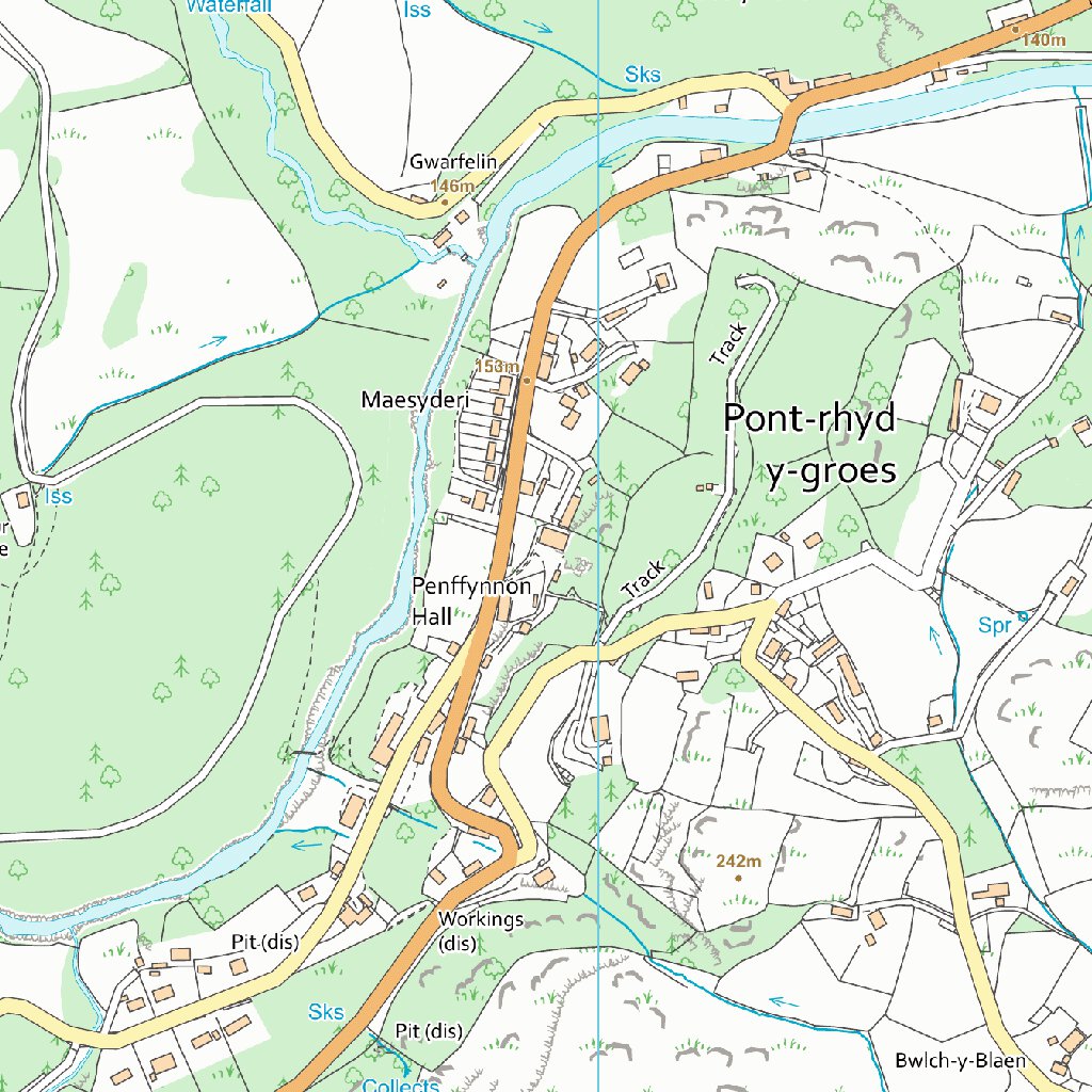 Sir Ceredigion - Ceredigion 1 (1:10,000) Map by UK Topographic Maps ...