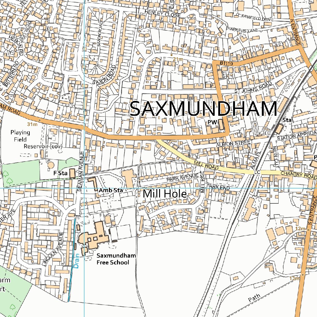 Aldeburgh & Leiston Ward 1 (1:10,000) Map by UK Topographic Maps ...