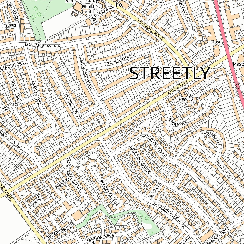 Bourne Vale Ward 1 (1:10,000) Map by UK Topographic Maps | Avenza Maps