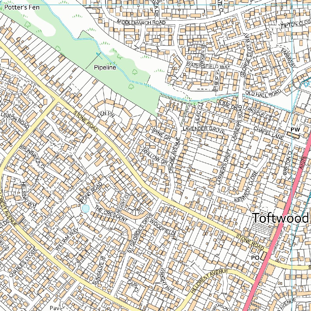 Mattishall Ward 1 (1:10,000) Map by UK Topographic Maps | Avenza Maps