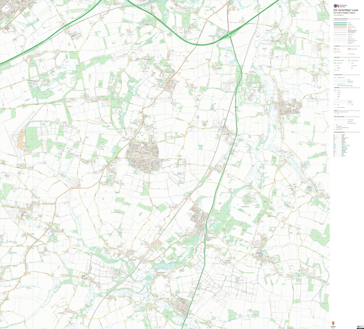 Mulbarton & Stoke Holy Cross Ward 1 (1:10,000) Map by UK Topographic ...