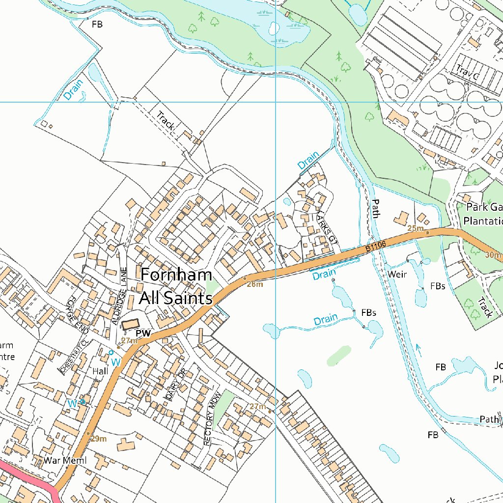 Risby Ward 1 (1:10,000) Map by UK Topographic Maps | Avenza Maps