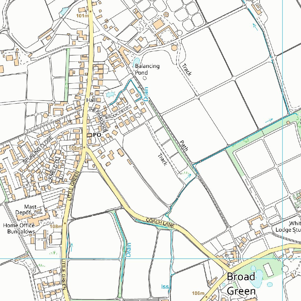 Woodditton Ward 1 (1:10,000) Map by UK Topographic Maps | Avenza Maps