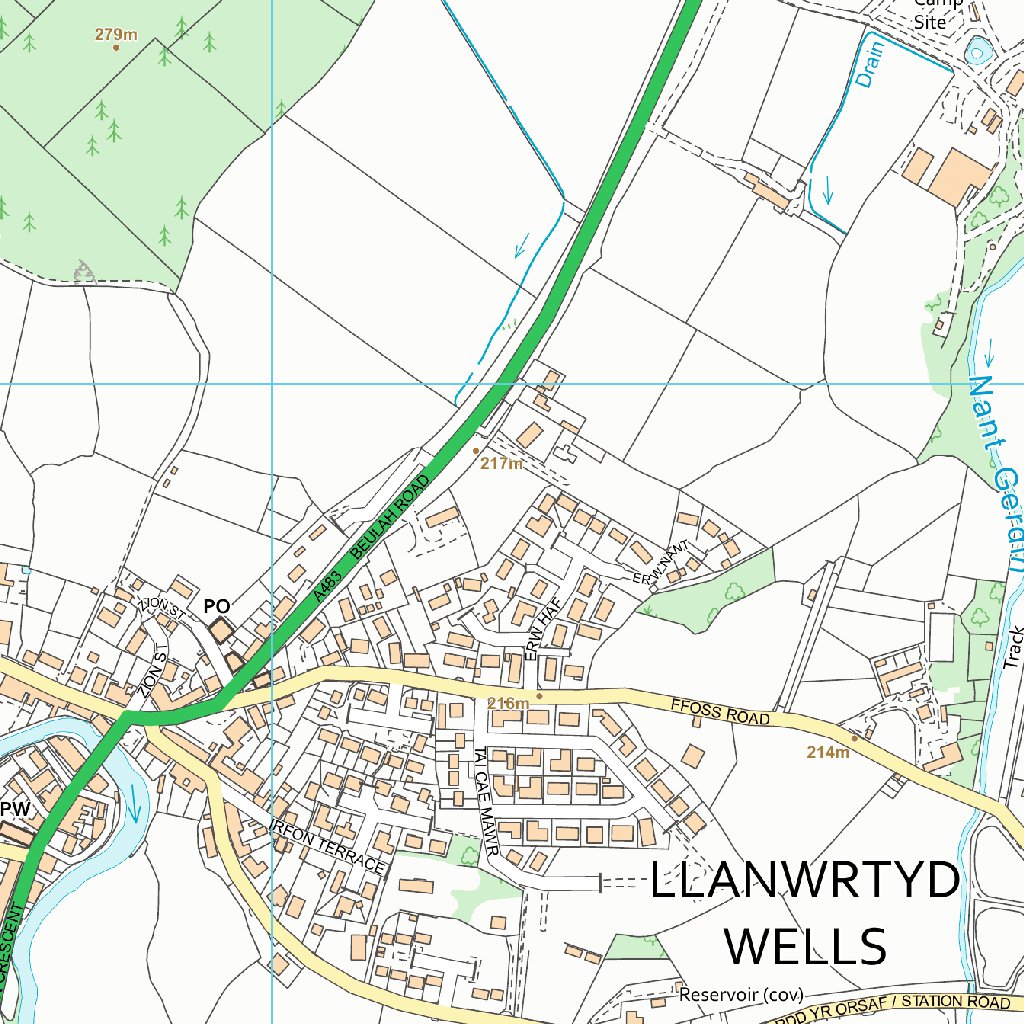 Powys - Powys 21 (1:10,000) Map by UK Topographic Maps | Avenza Maps