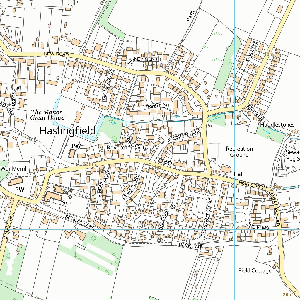 Harston & Comberton Ward 1 (1:10,000) Map by UK Topographic Maps ...