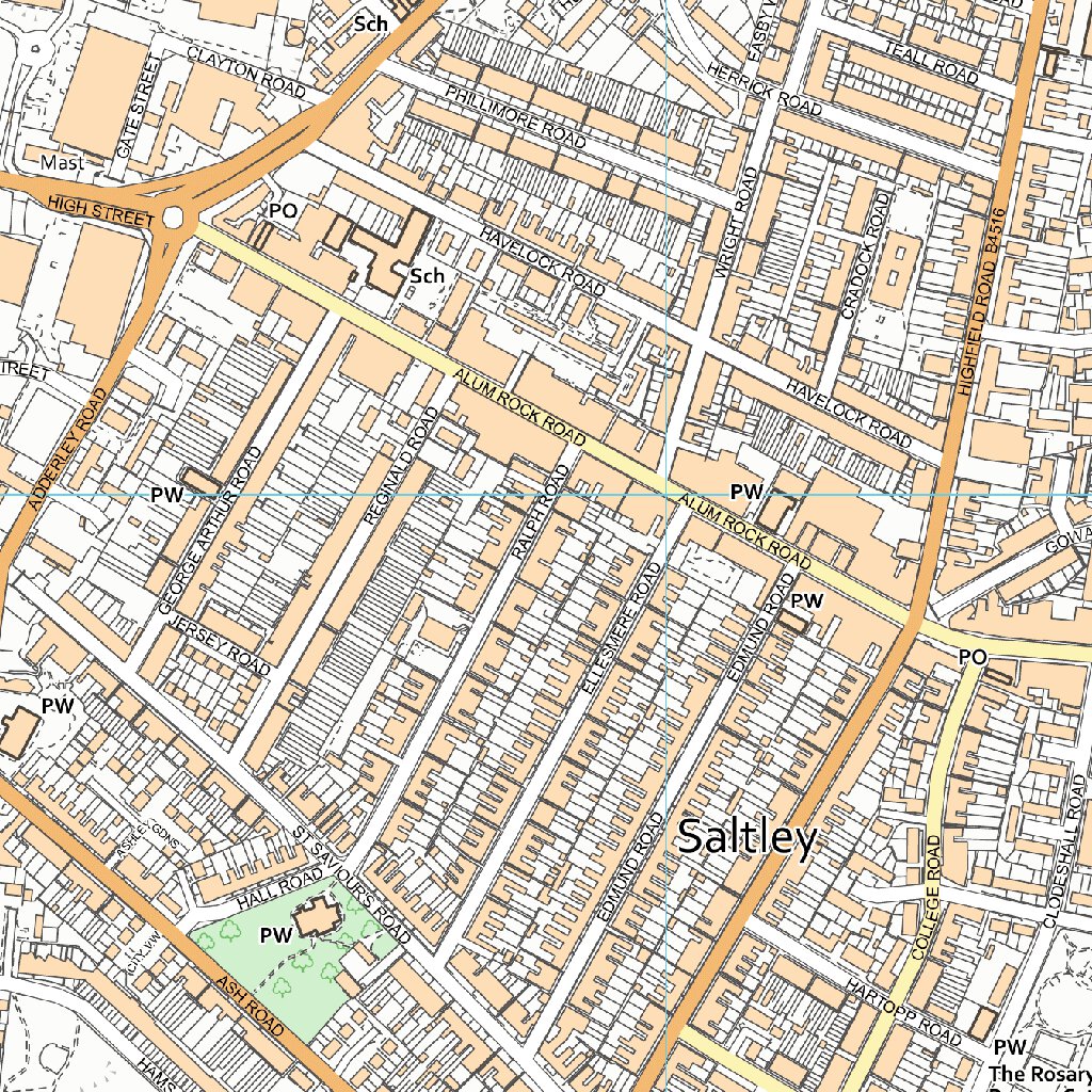 Perry Barr Ward 1 (1:10,000) Map by UK Topographic Maps | Avenza Maps