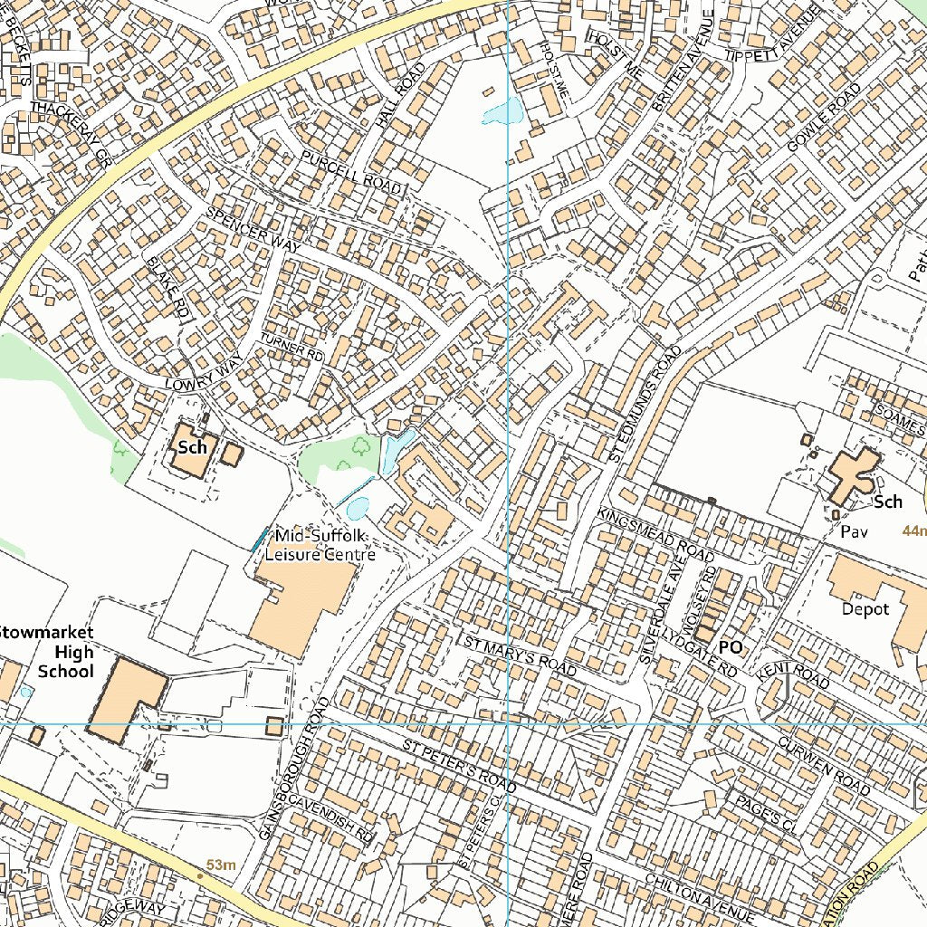 Rattlesden Ward 1 (1:10,000) Map by UK Topographic Maps | Avenza Maps