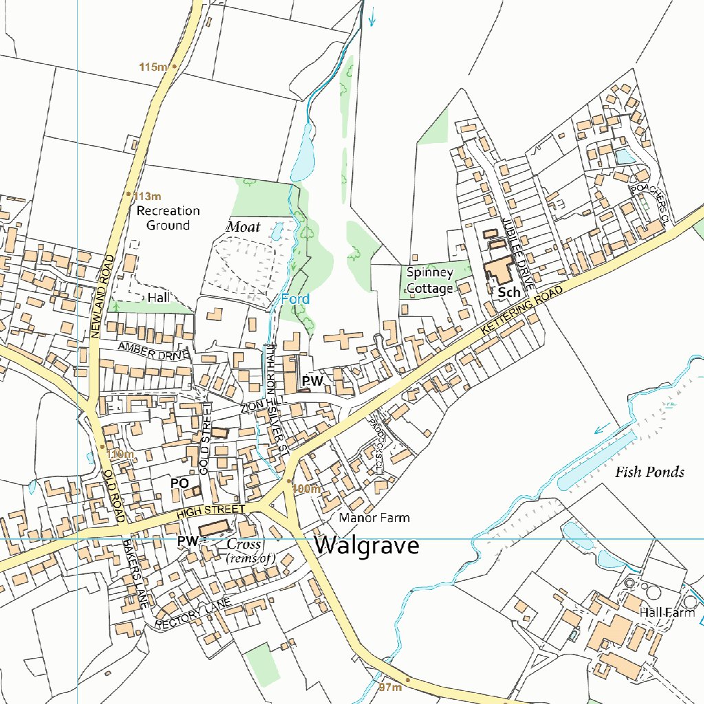 Moulton Ward 1 (1:10,000) Map by UK Topographic Maps | Avenza Maps