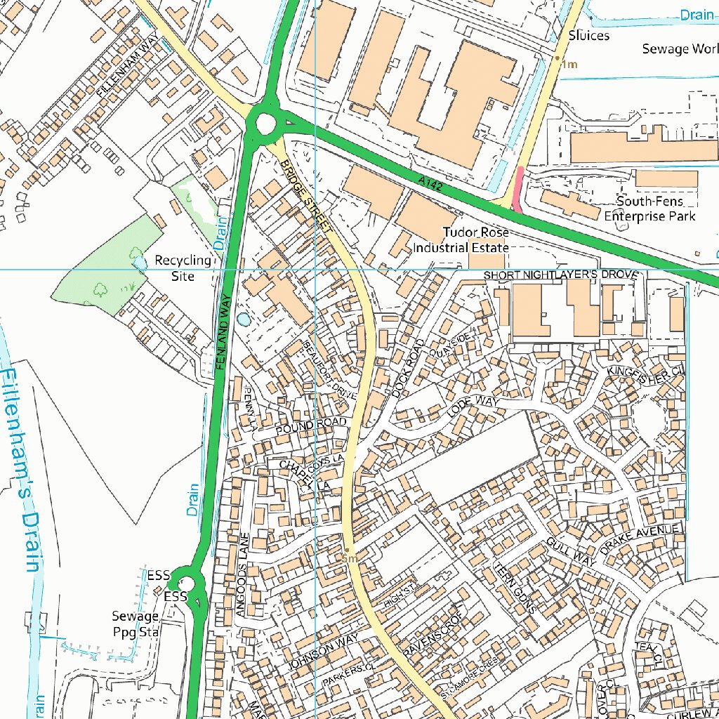 Doddington & Wimblington Ward 1 (1:10,000) Map by UK Topographic Maps ...