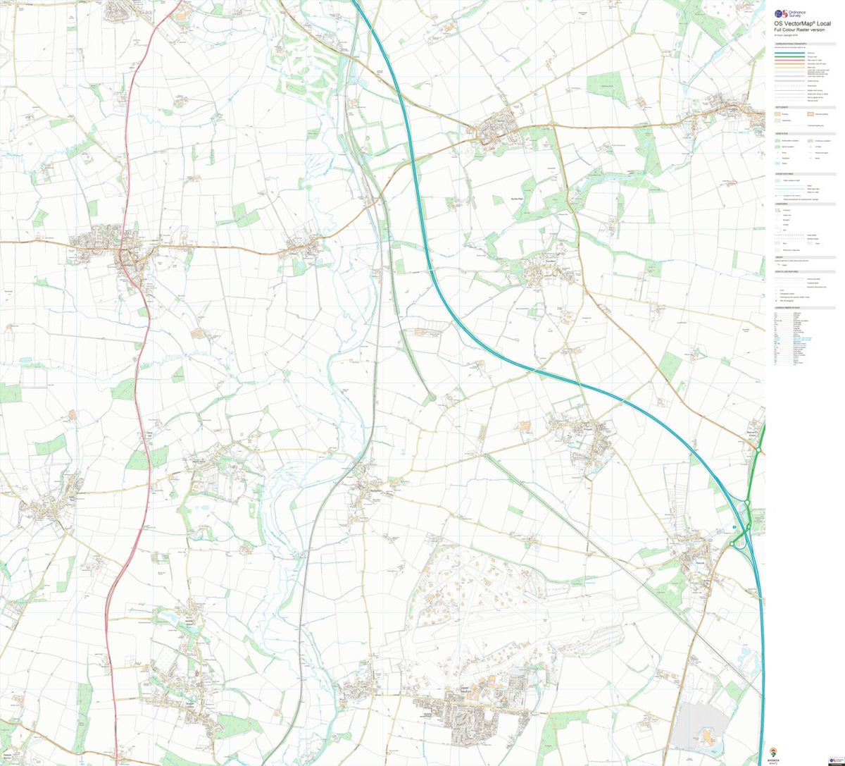 Deddington Ward 1 (1:10,000) Map by UK Topographic Maps | Avenza Maps