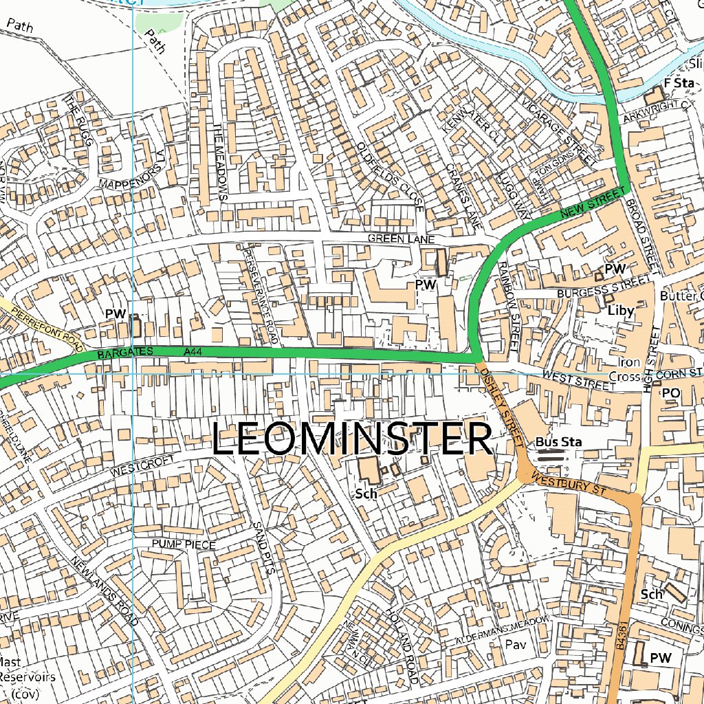 Bircher Ward 1 (1:10,000) Map by UK Topographic Maps | Avenza Maps