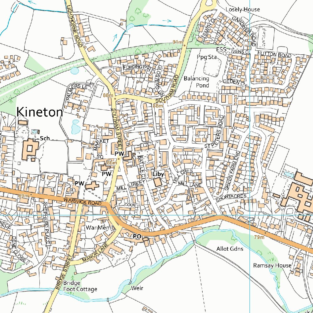 Tysoe Ward 1 (1:10,000) Map by UK Topographic Maps | Avenza Maps