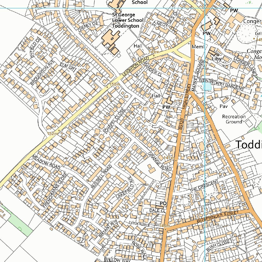 Aspley & Woburn Ward 1 (1:10,000) Map by UK Topographic Maps | Avenza Maps