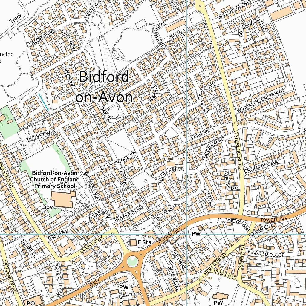 Honeybourne, Pebworth & The Littletons Ward 1 (1:10,000) Map by UK ...